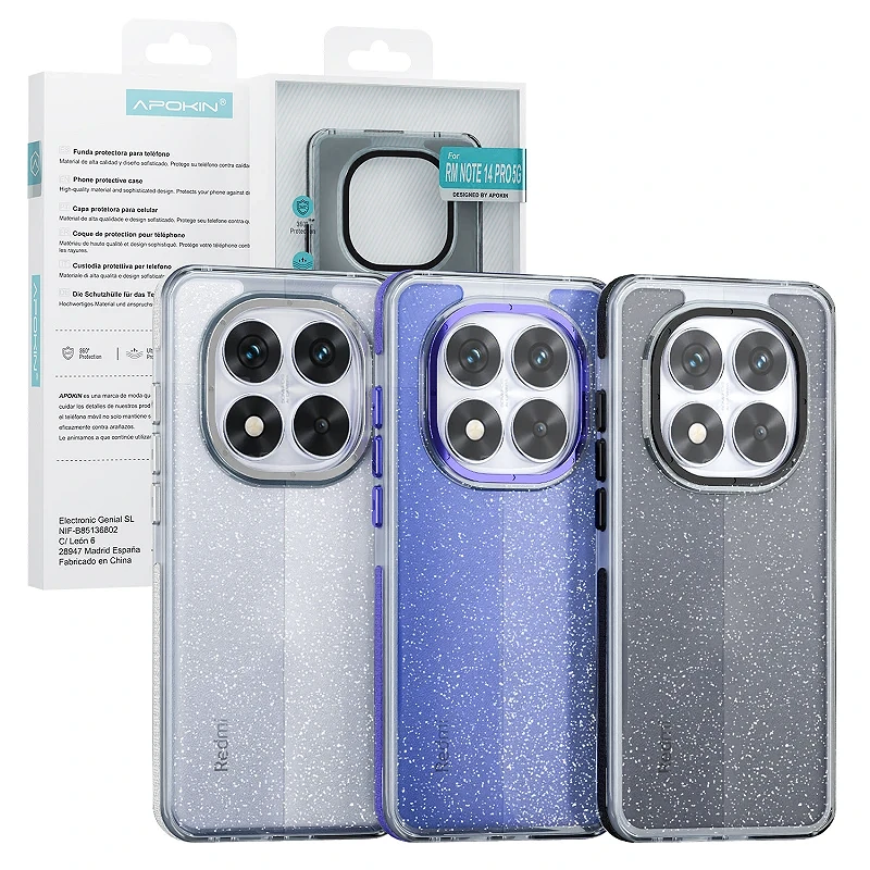 Funda Purpurina Apokin Xiaomi Note 14 Pro 5g Colores