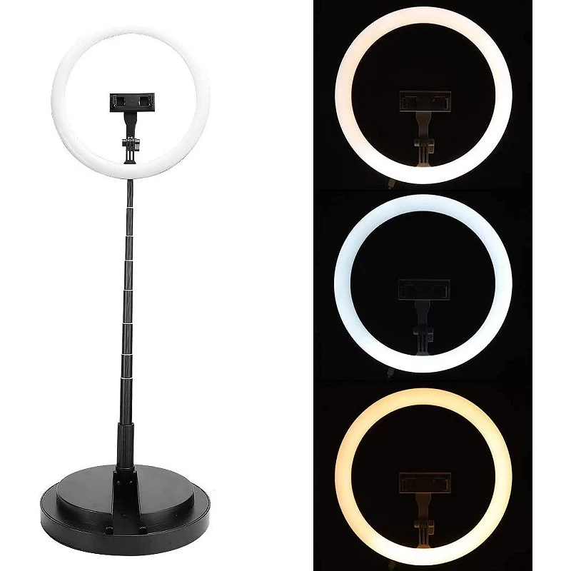 Bague Live Beauty Noire avec 3 Tons Lumineux 26cm + Socle de bureau r