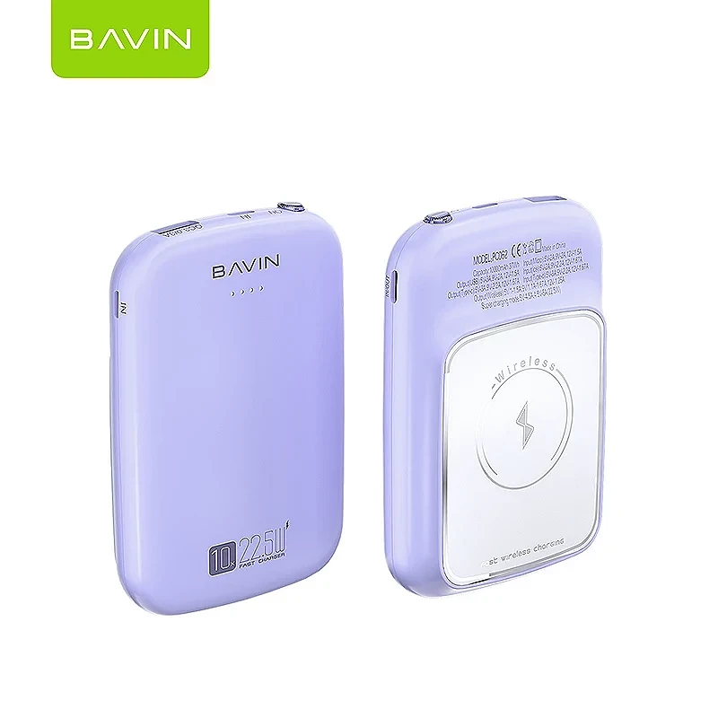 Banque d'alimentation magnétique sans fil et USB 3.0 10 000 mha avec